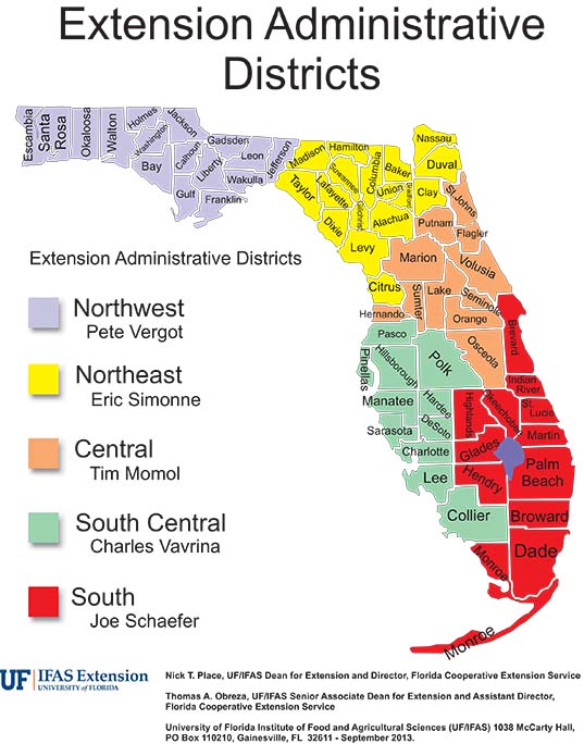 Extension District Map